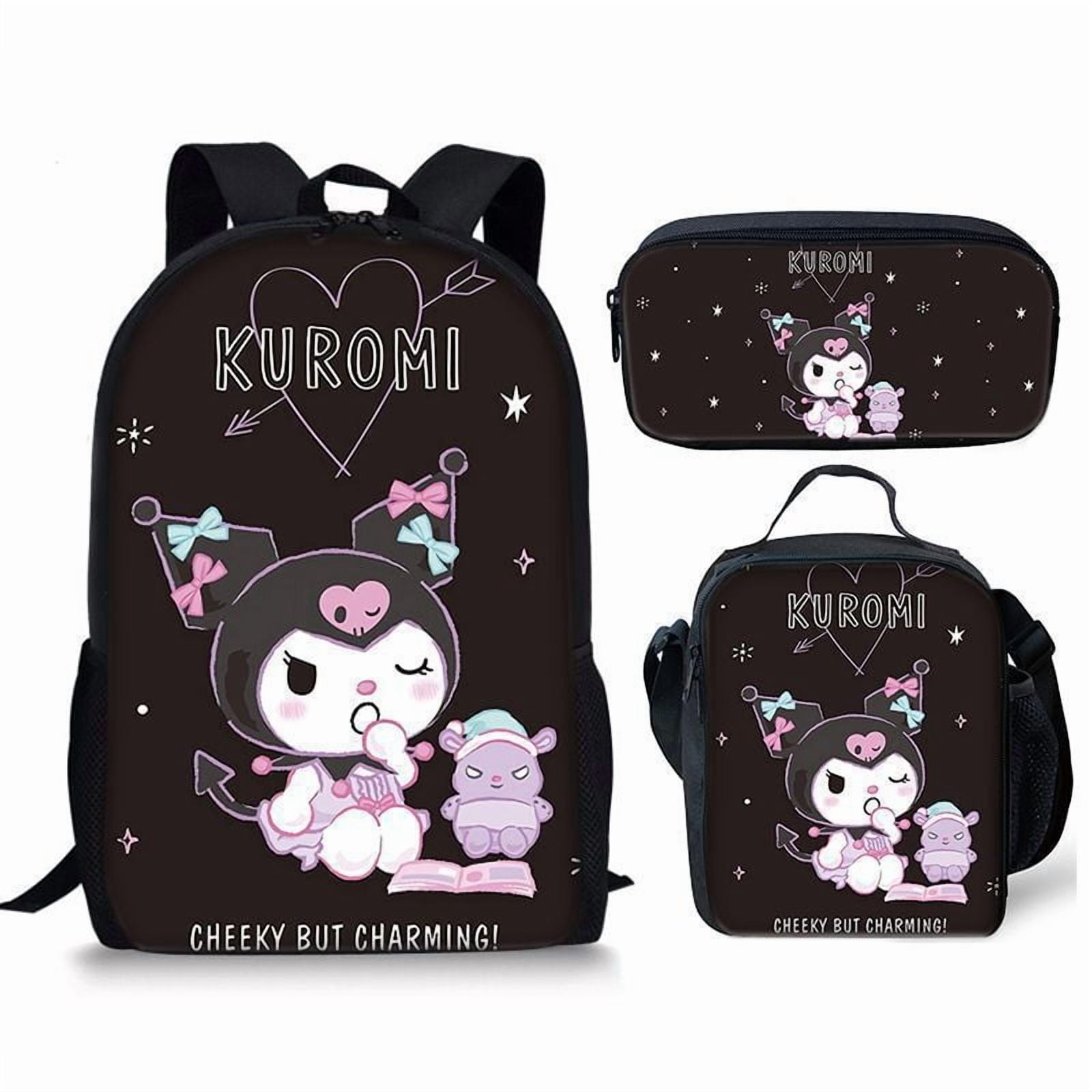 Kuromi Cartoon Backpacks Anime Bag Laptop Backpack for Mens/Womens ...