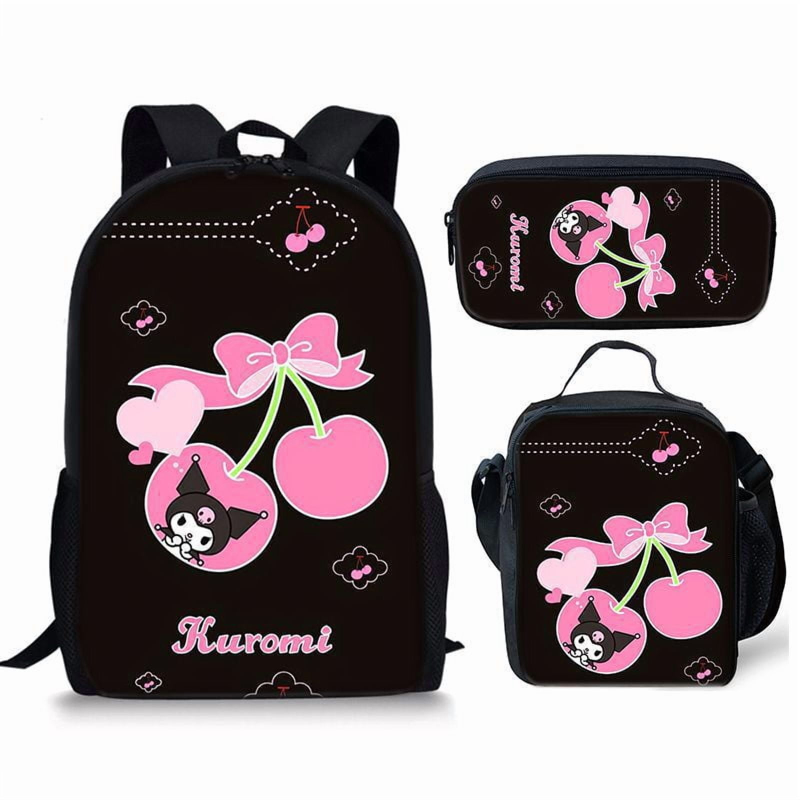 Kuromi Cartoon Backpacks Anime Bag Laptop Backpack for Mens/Womens ...