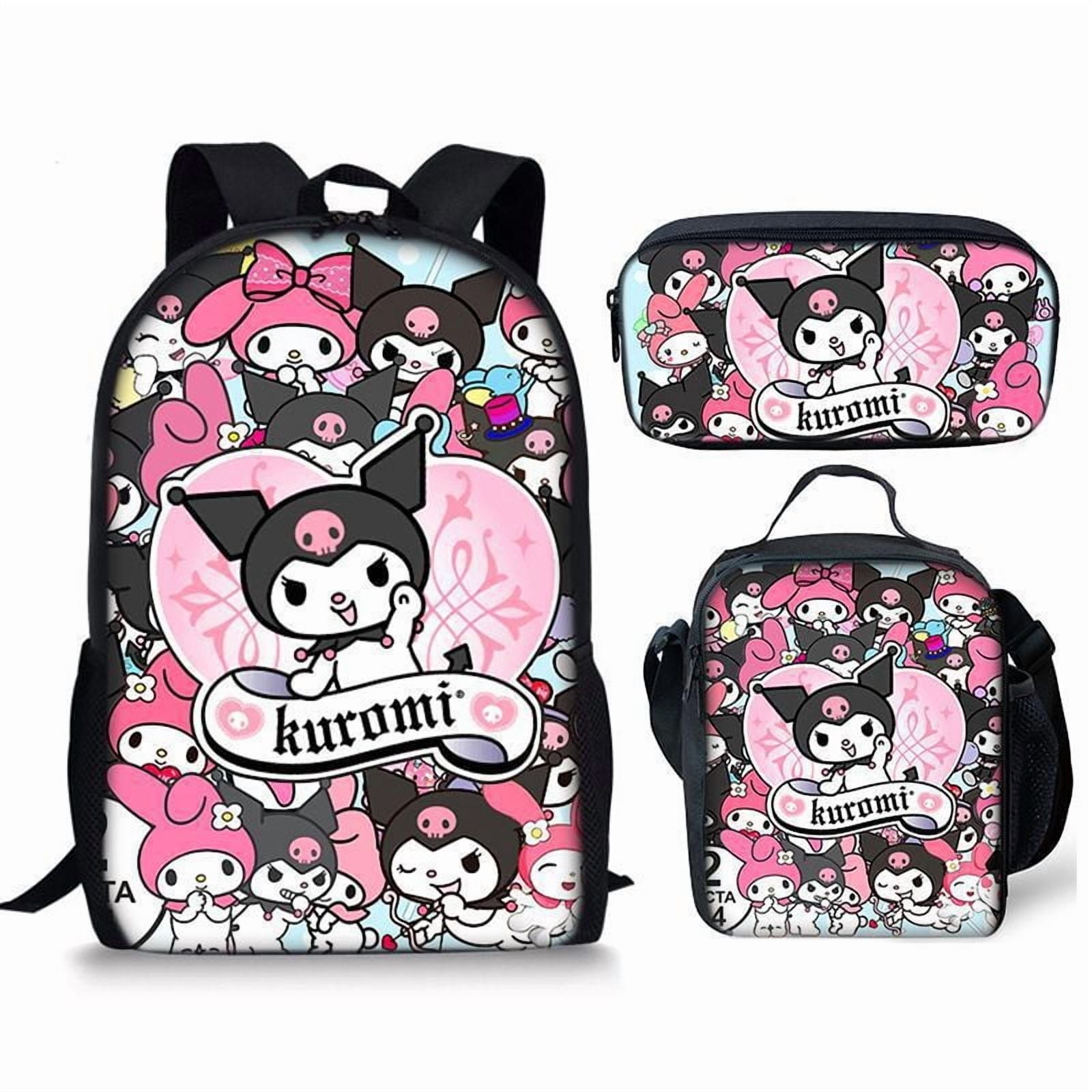 Kuromi Cartoon Backpacks Anime Bag Laptop Backpack for Mens/Womens ...