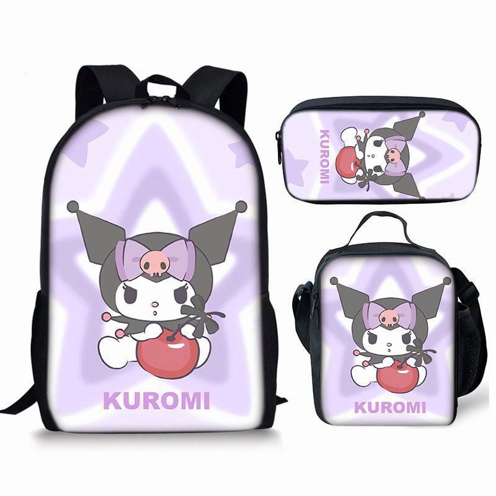Kuromi Cartoon Backpacks Anime Bag Laptop Backpack for Mens/Womens ...