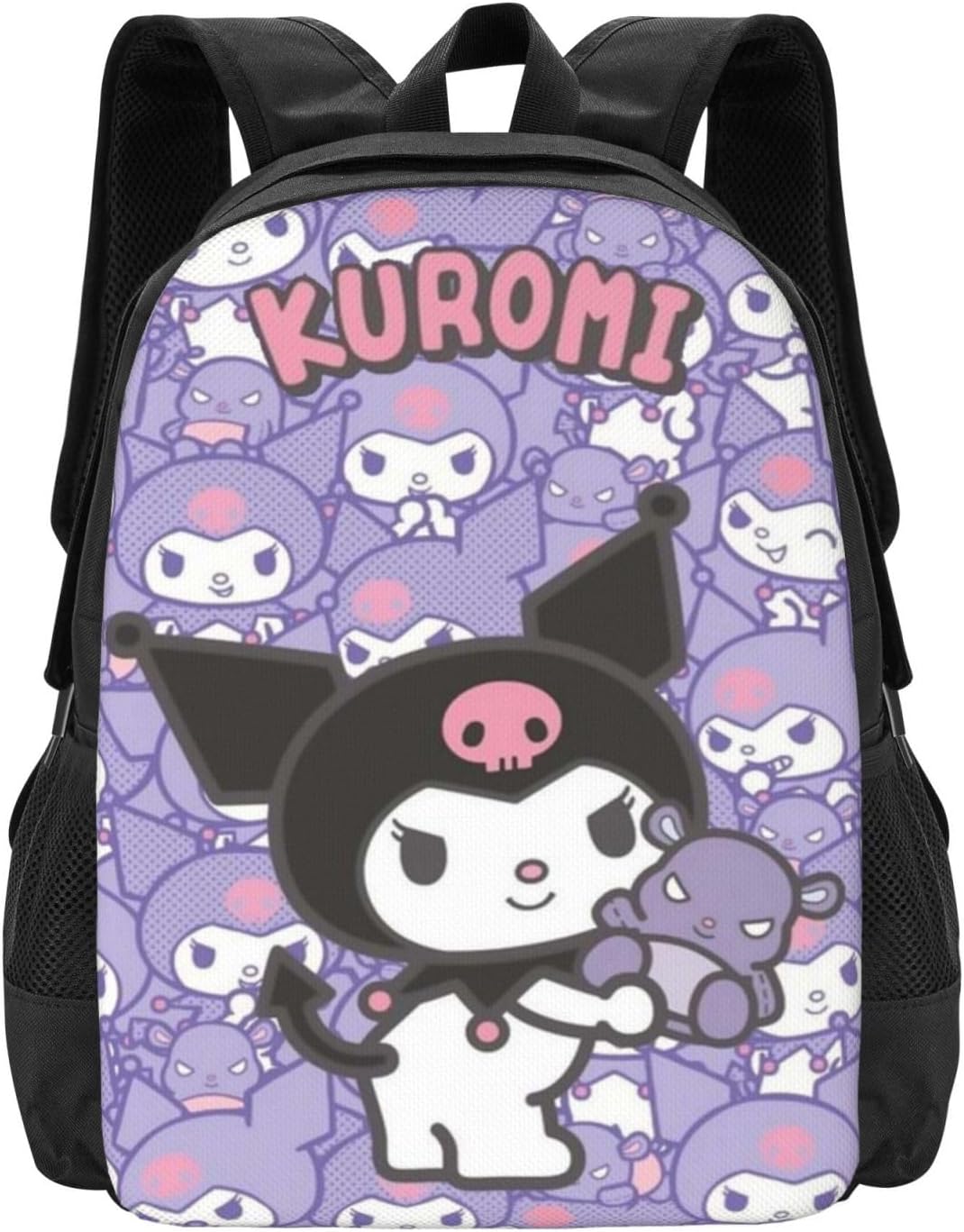 Kuromi Cartoon Backpacks Laptop Bag Shoulders Casual Travel Hiking ...