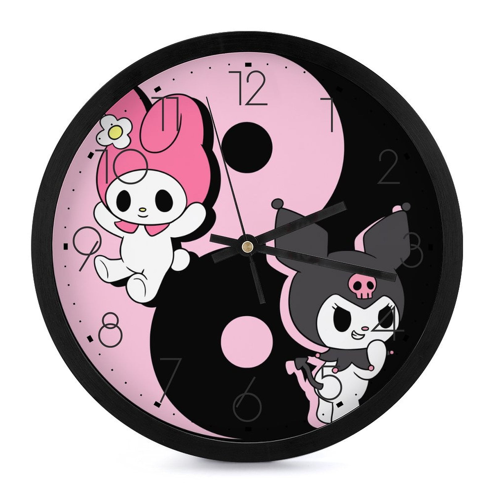 Kuromi Cartoon Round wall clocks battery operated decorative - Walmart.com
