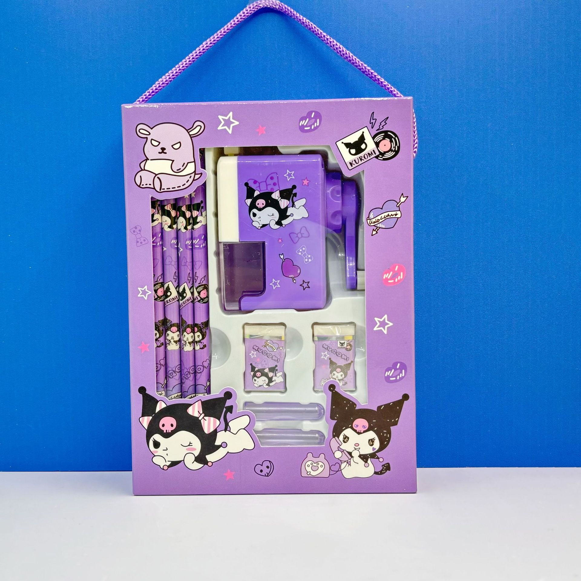 Kuromi Cartoon Stationery Set Gift Box Creative Learning Stationery ...