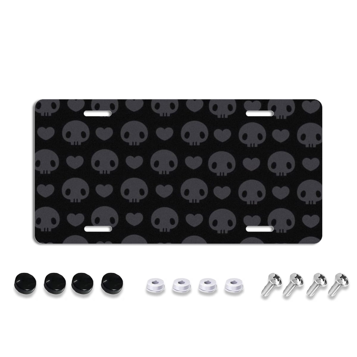 Kuromi Cartoon license plate cover, flat license plate protector, fits ...