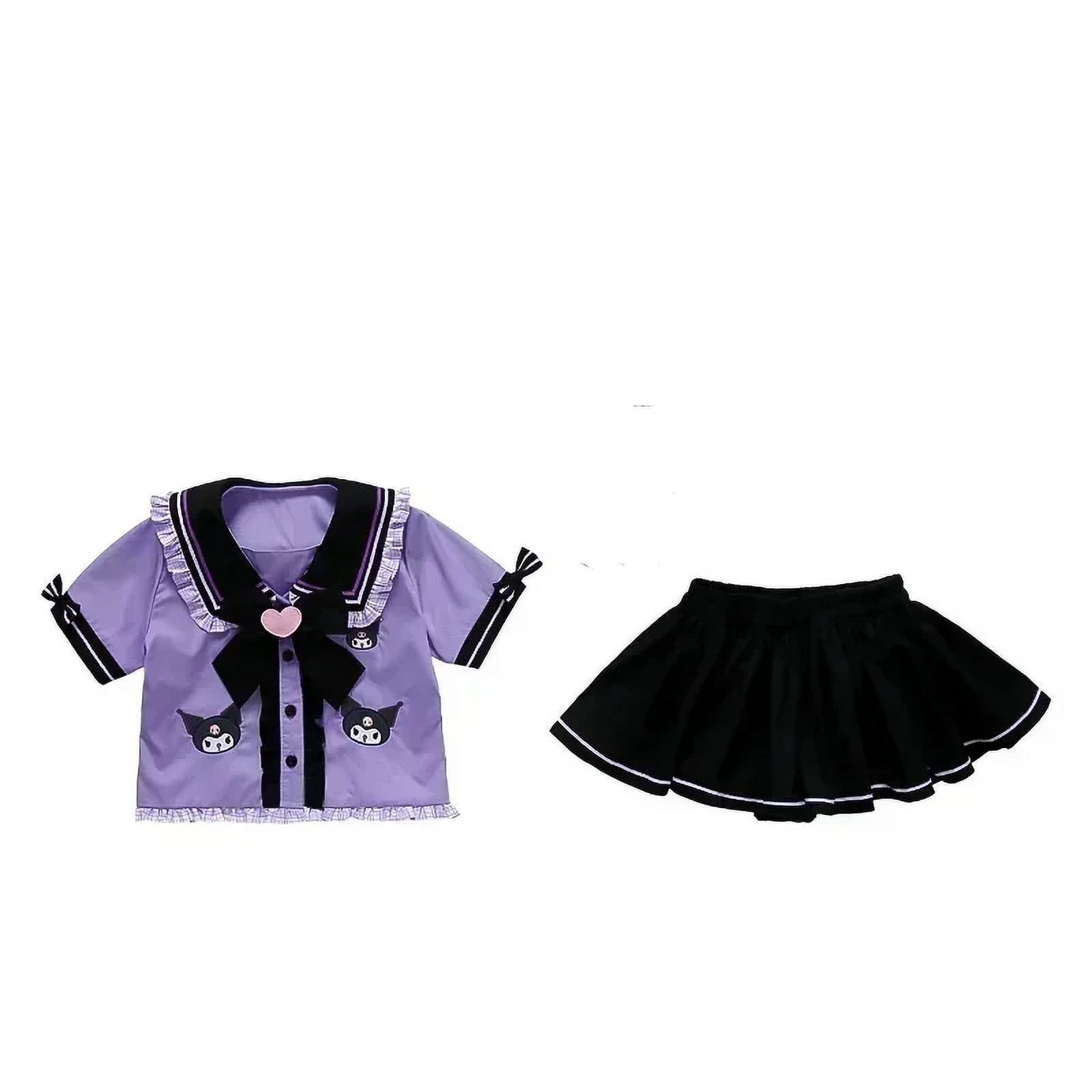 Kuromi Children's CosPlay Academy Style Pleated Skirt Girl Kawaii ...