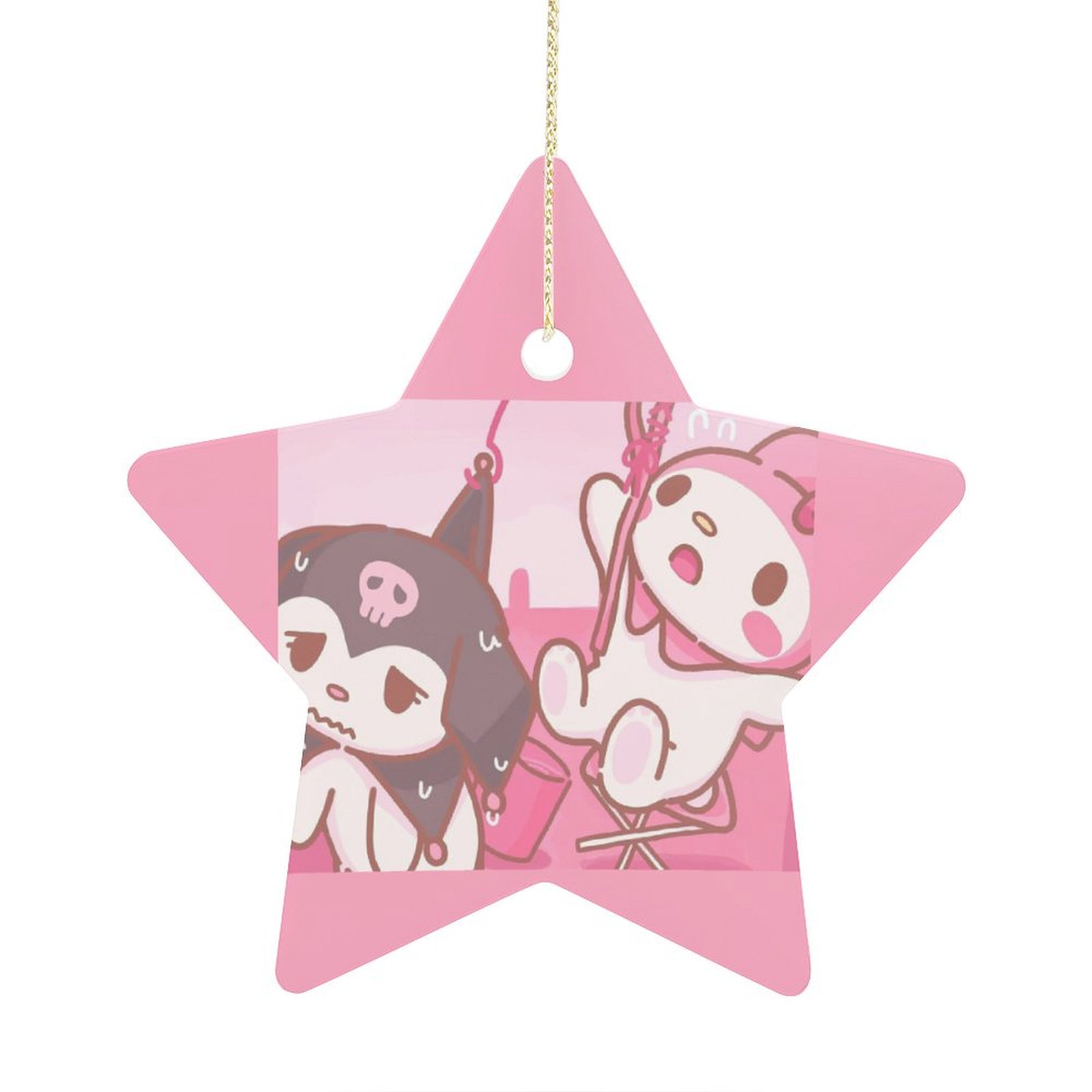 Kuromi Christmas Star Pendant Tree Ornaments for Kids Mom Dad Friends ...