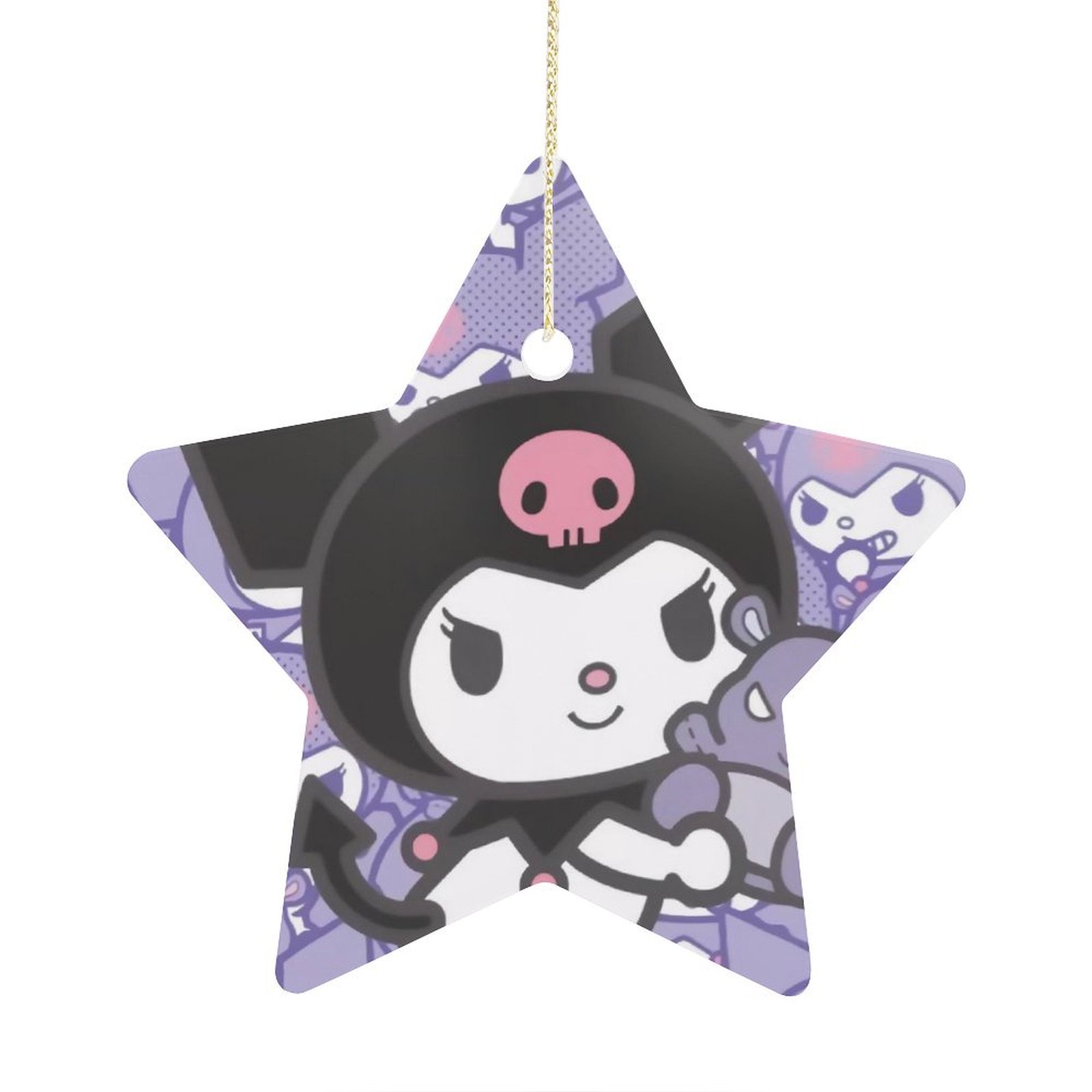 Kuromi Christmas Star Pendant Tree Ornaments for Kids Mom Dad Friends ...
