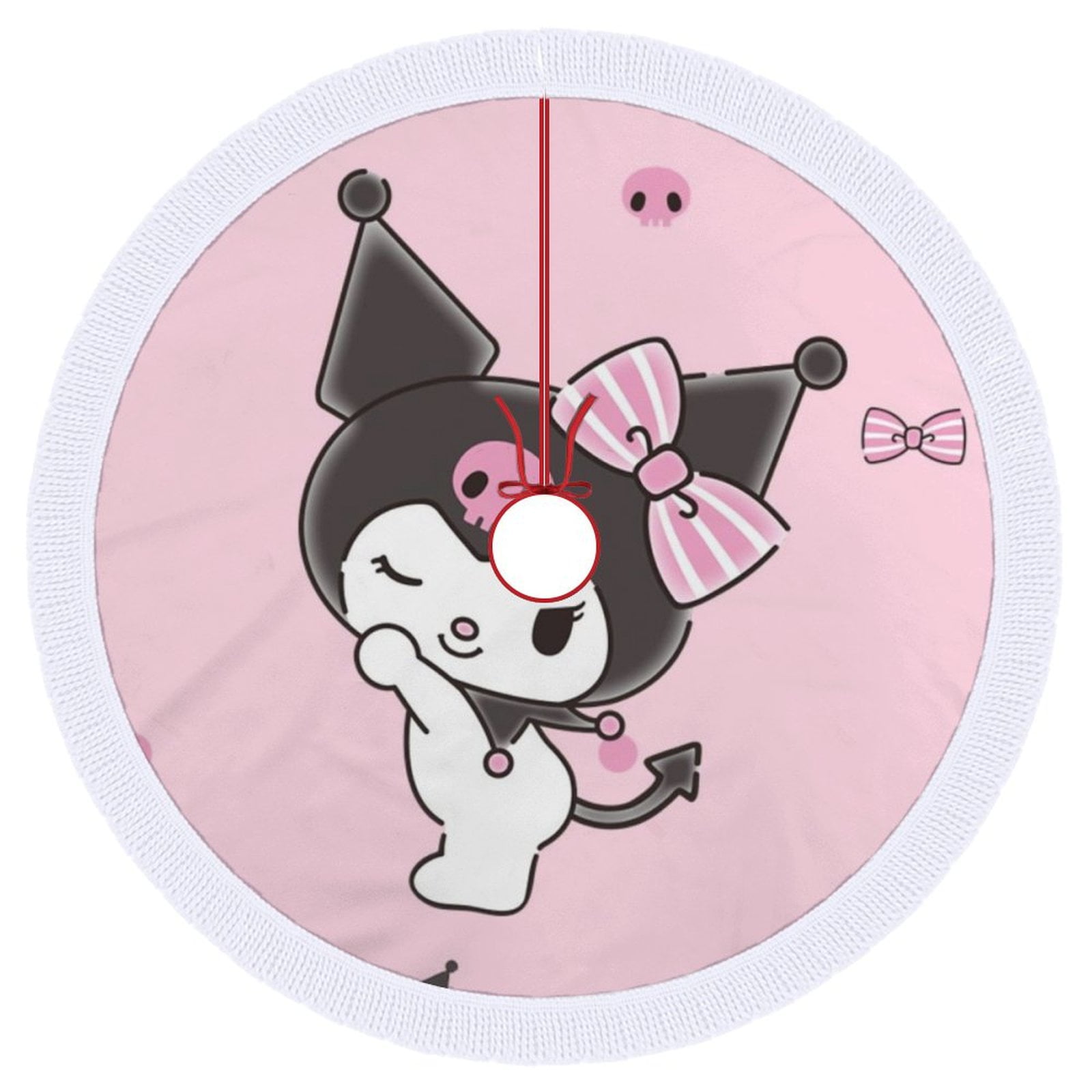 Sanrio Kuromi Christmas Tree Skirt 36 inch Tree Skirt Large Xmas Tree ...