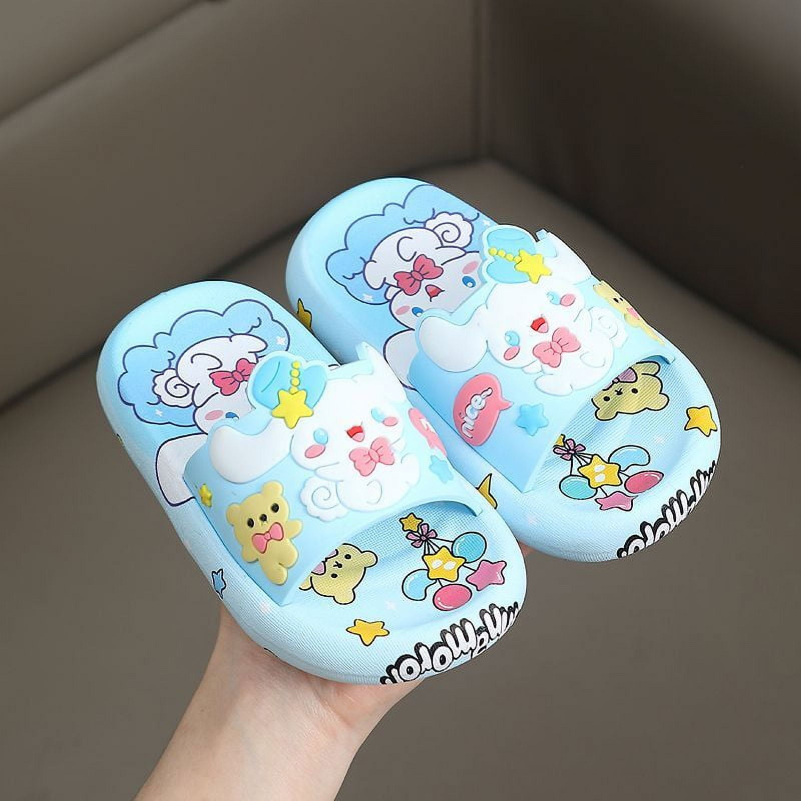 Kuromi Cinnamoroll Anime Kawaii Sanrio Children Slippers Summer Cute ...
