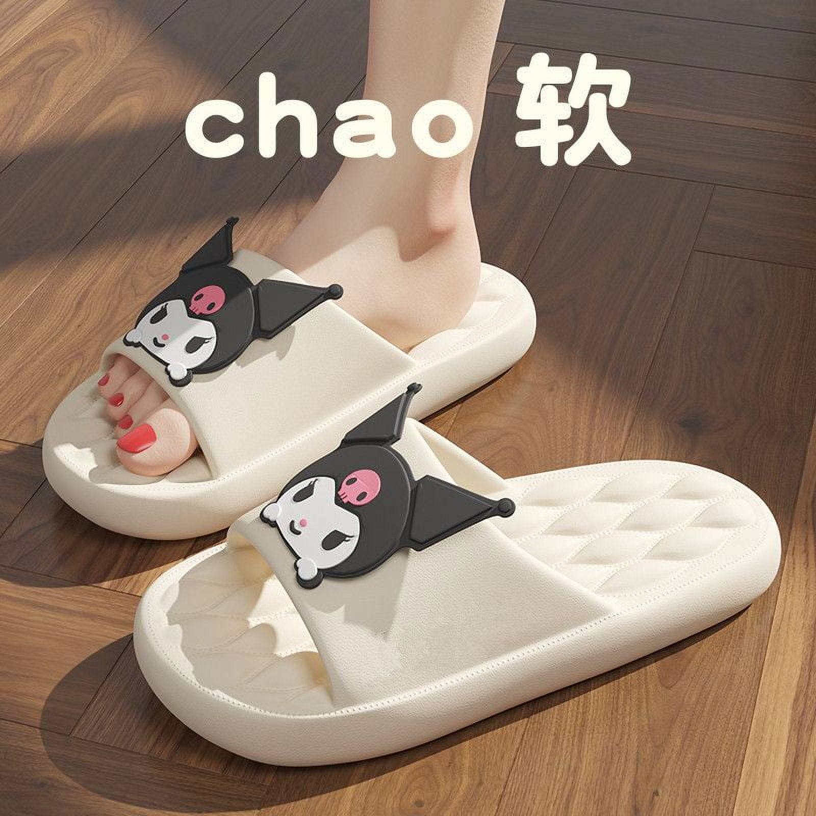 Kuromi Cinnamoroll Anime Kawaii Sanrio Pvc Slippers Summer Cute My ...