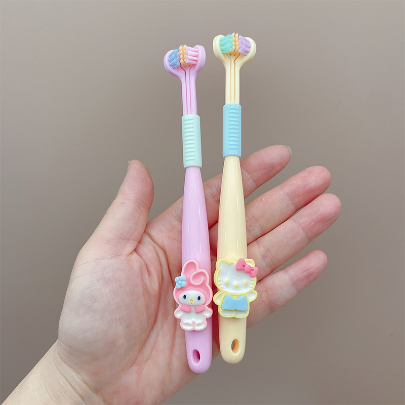 Kuromi Cinnamoroll KT three-sided soft-bristled toothbrush for children ...