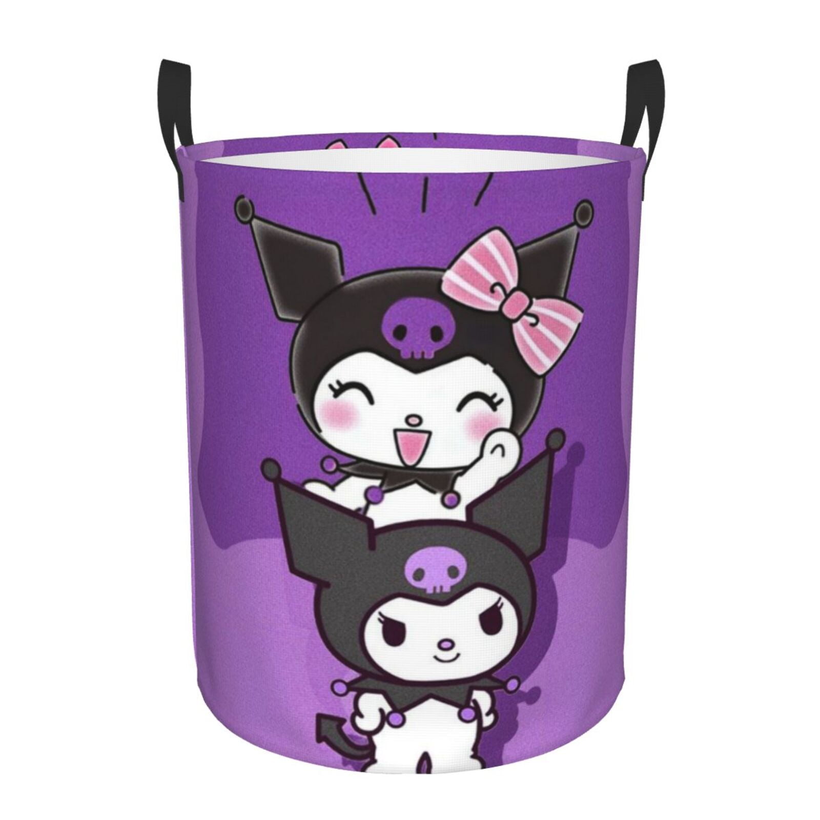 Kuromi Circular Hamper Laundry Basket Dirty Clothes Basket Storage ...