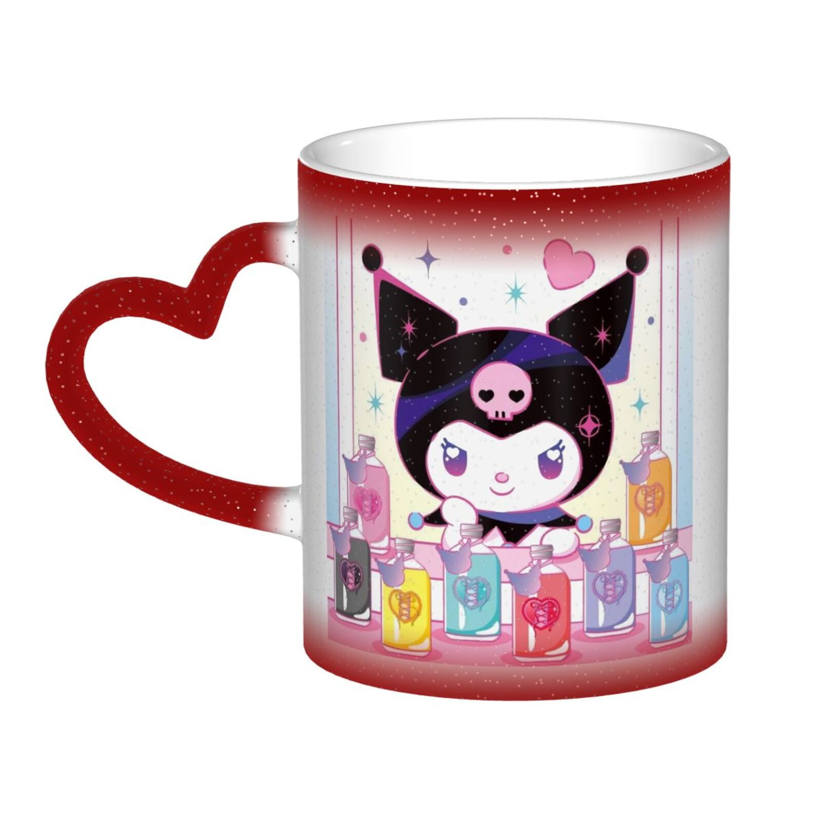 Kuromi Color Changing Mug Heat Sensitive Magic Funny Art Coffee Tea ...