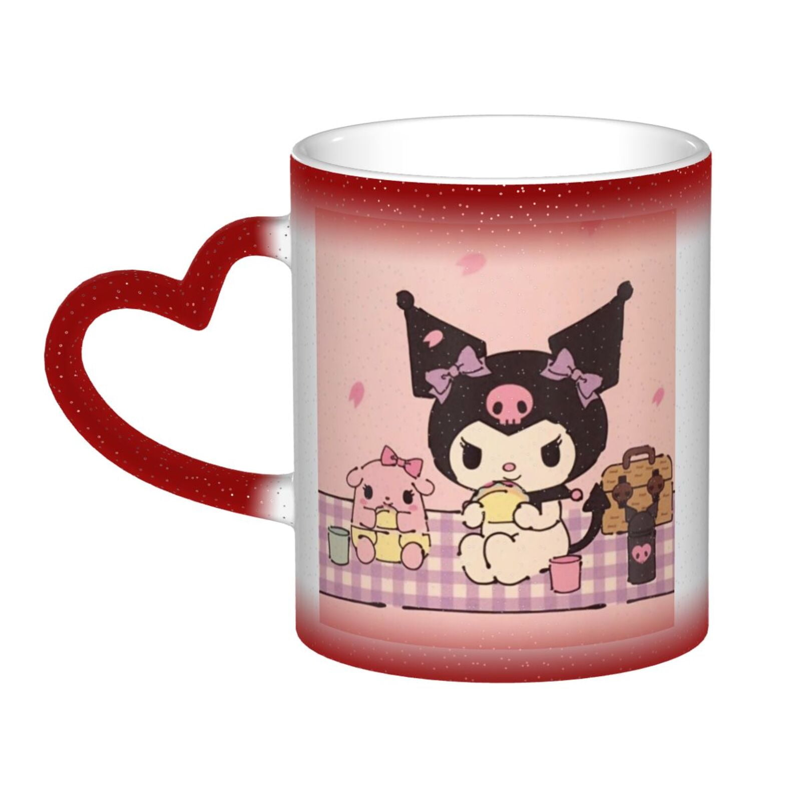 Kuromi Color Changing Mug Heat Sensitive Magic Funny Art Coffee Tea ...