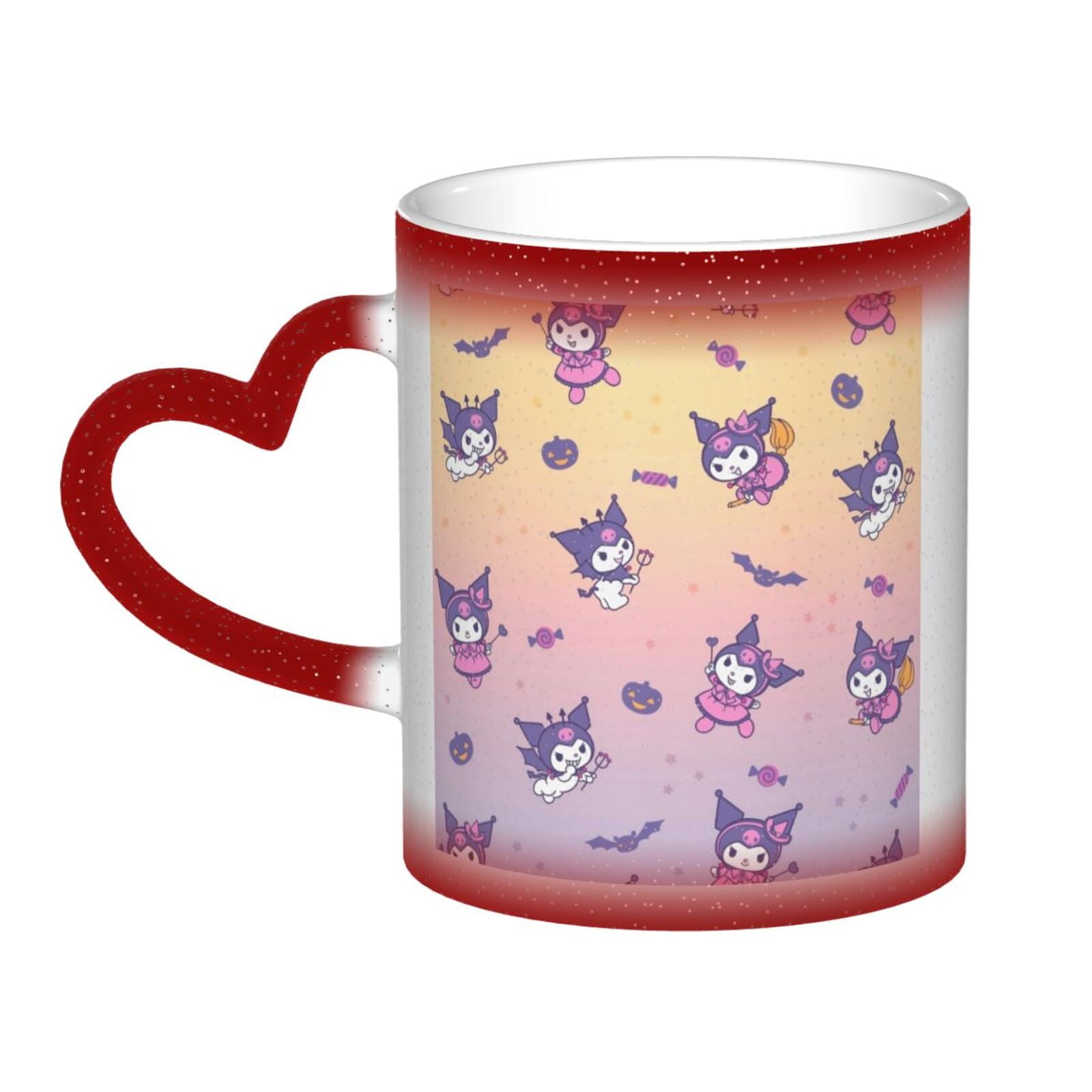 Kuromi Color Changing Mug Heat Sensitive Magic Funny Art Coffee Tea ...