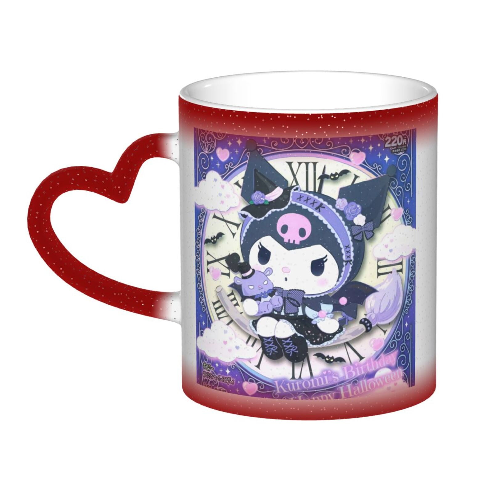 Kuromi Color Changing Mug Heat Sensitive Magic Funny Art Coffee Tea ...