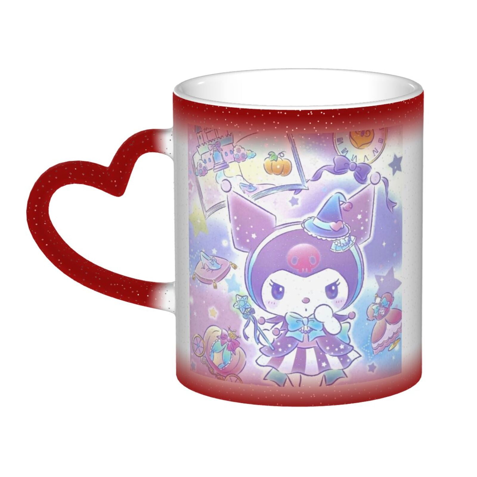 Kuromi Color Changing Mug Heat Sensitive Magic Funny Art Coffee Tea ...