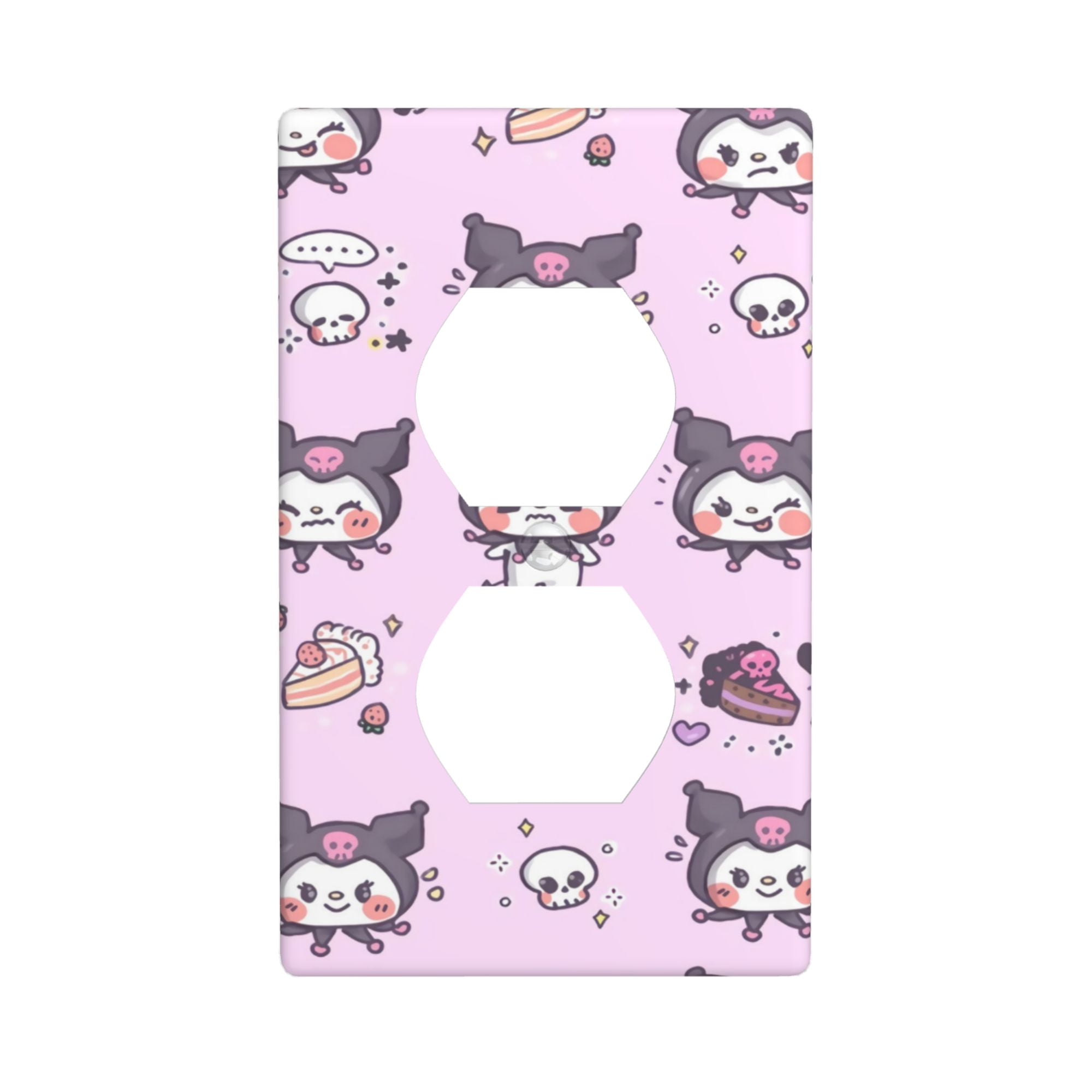 Kuromi Comics Creative Inspired Double-Sided Socket Decorative Wall ...