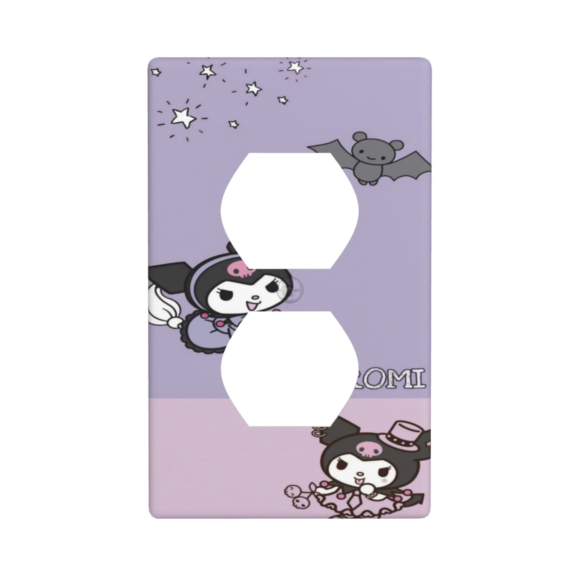 Kuromi Comics Creative Inspired Double-Sided Socket Decorative Wall ...