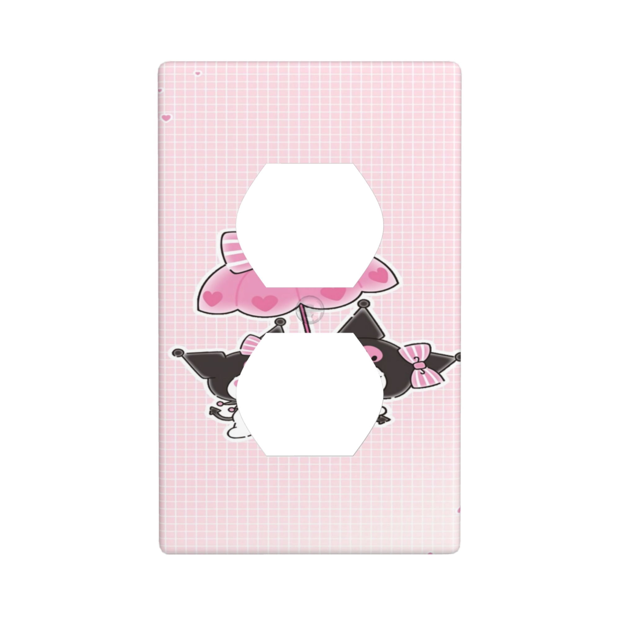 Kuromi Comics Creative Inspired Double-Sided Socket Decorative Wall ...