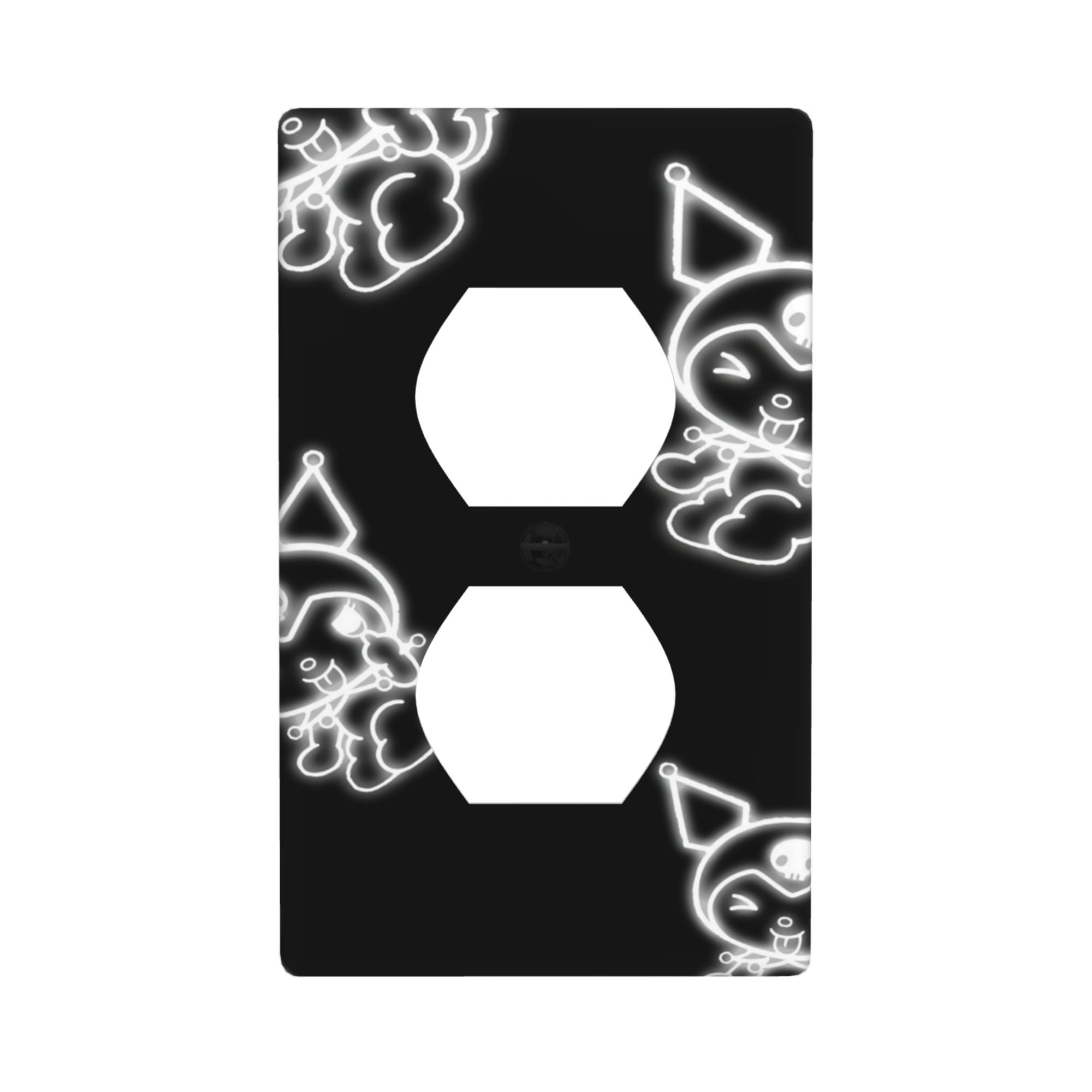 Kuromi Comics Creative Inspired Double-Sided Socket Decorative Wall ...