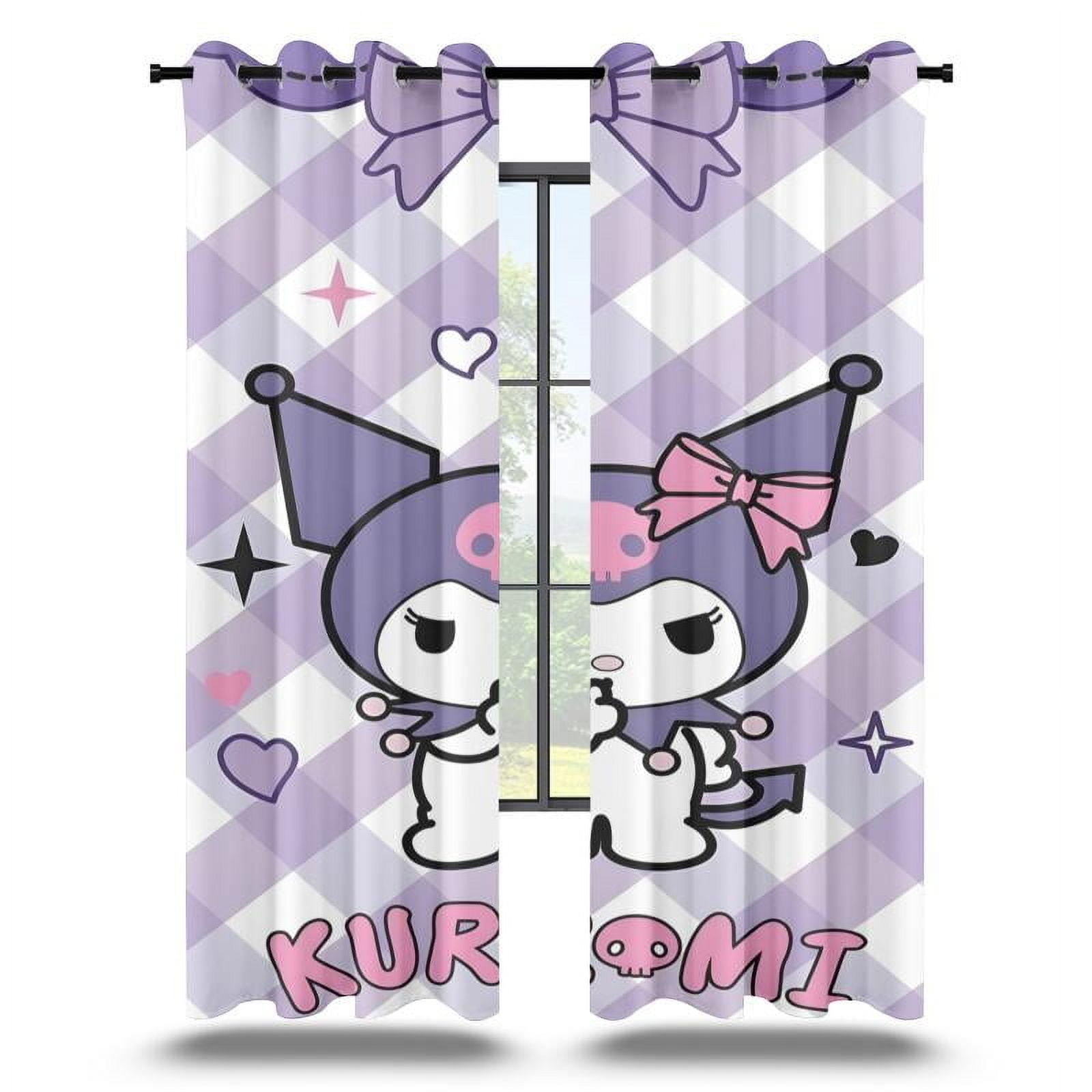 Kuromi Curtains Cartoon Character Curtains for Boys Girls Bedroom ...