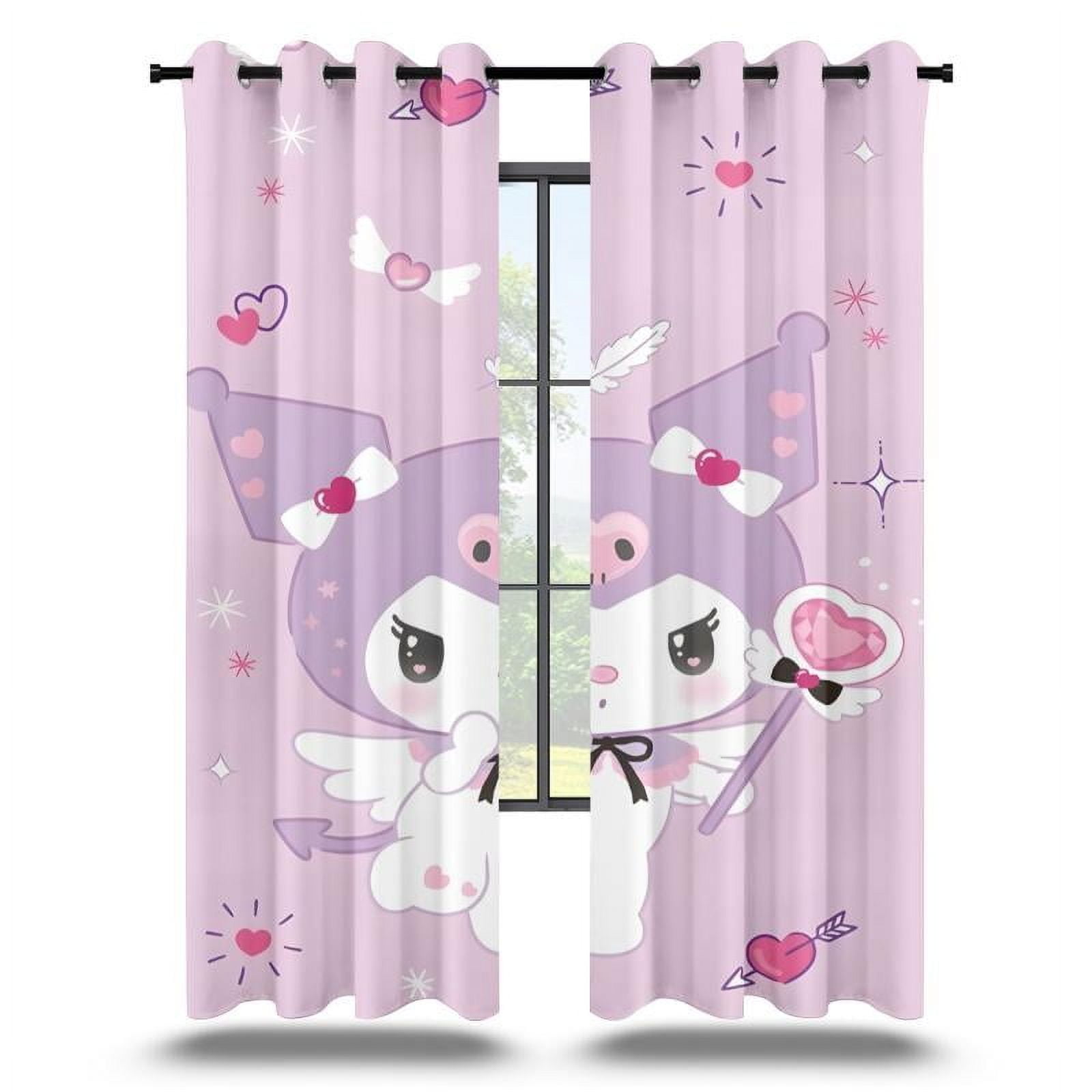 Kuromi Curtains Cartoon Character Curtains for Boys Girls Bedroom ...