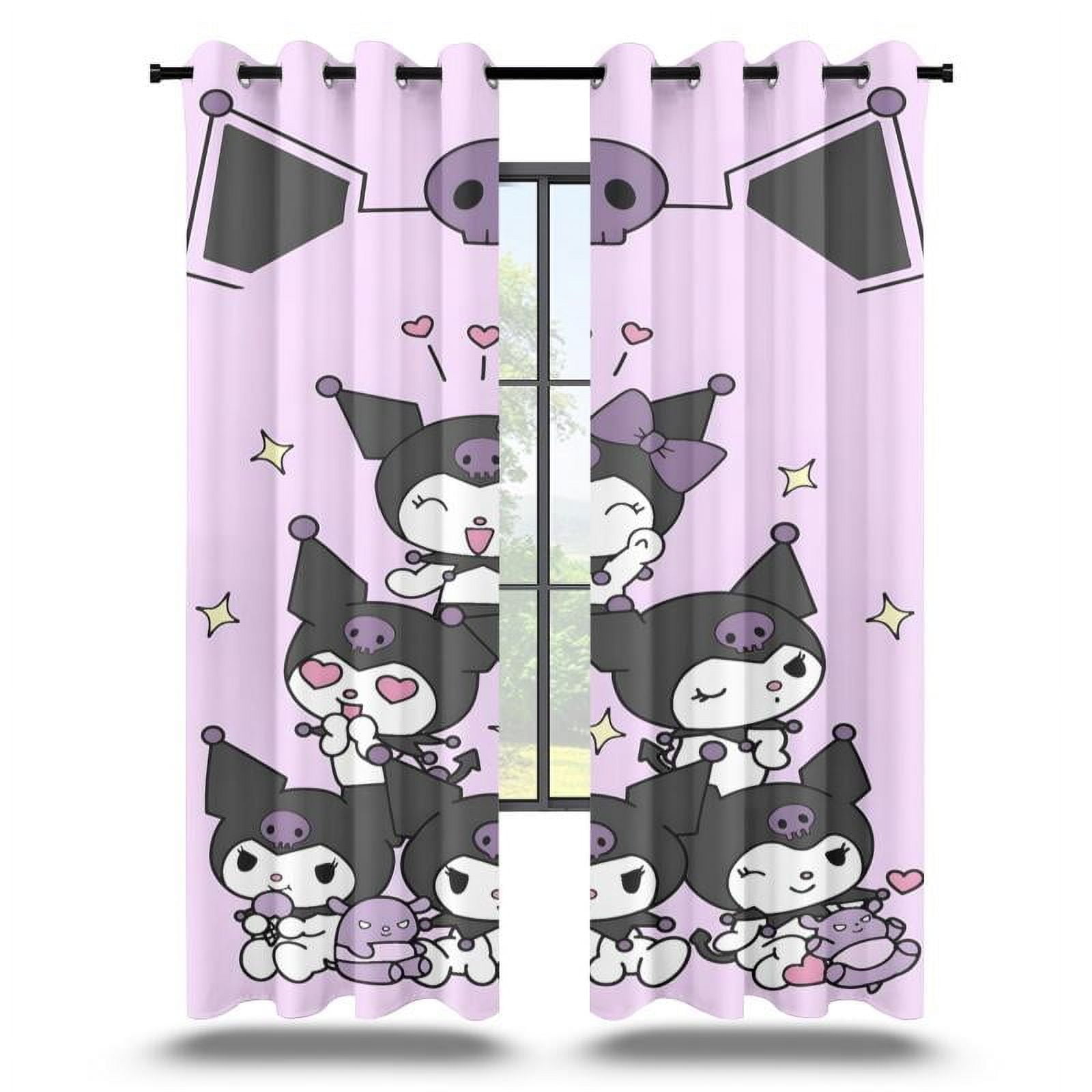 Kuromi Curtains Cartoon Character Curtains for Boys Girls Bedroom ...