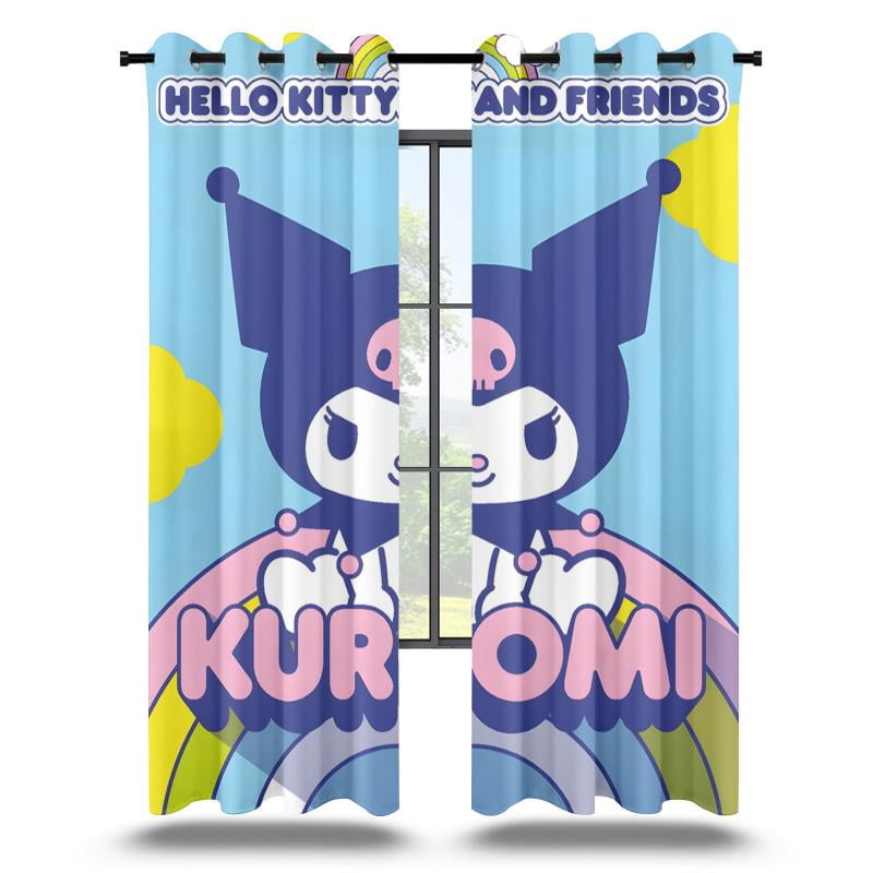 Kuromi Curtains Cartoon Character Curtains for Boys Girls Bedroom ...