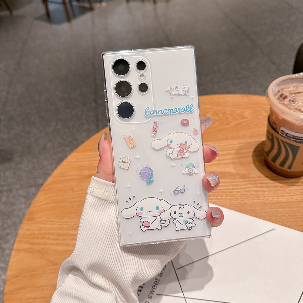 Kuromi Cute Cartoon Pompom Purin Cinnamoroll Phone Case for Samsung ...