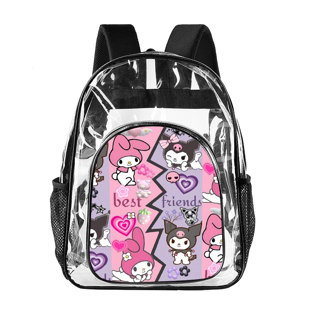 Kuromi Cute Clear Backpack for Mens/Women Gifts Heavy Duty - PVC ...