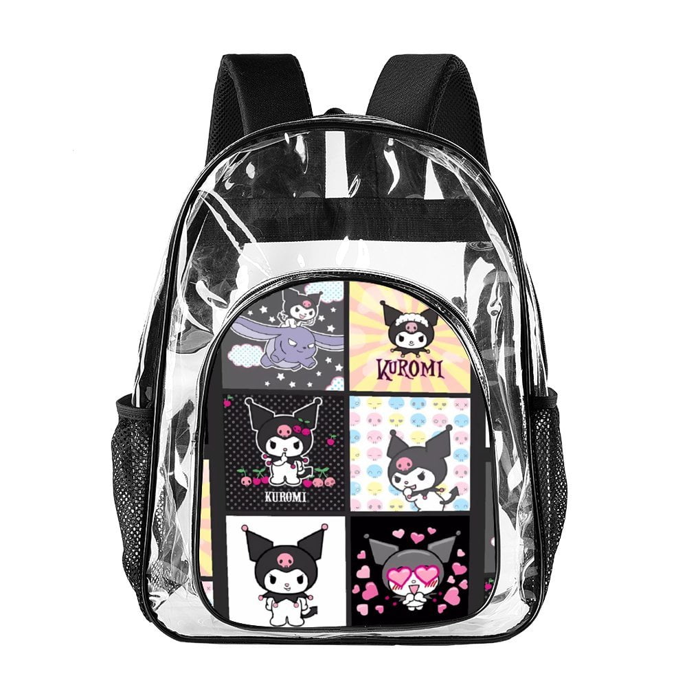 Kuromi Cute Clear Backpack for Mens/Women Gifts Heavy Duty - PVC ...