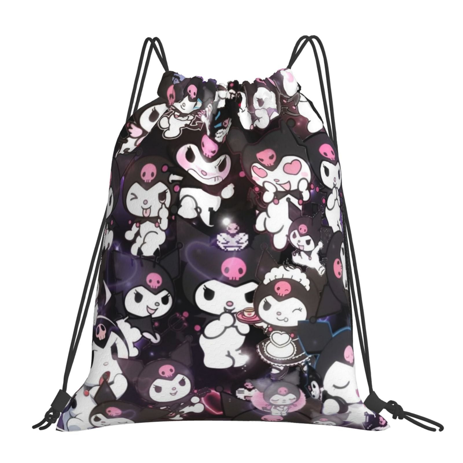 Kuromi Drawstring Backpack Sport Gym Bag For Yoga Swimming Gymsack ...