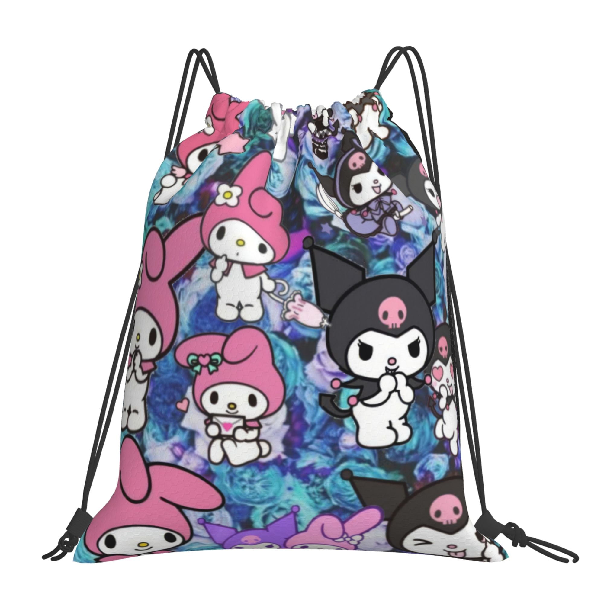 Kuromi Drawstring Bags, Simple Casual Drawstring Sling Bag, Drawstring ...