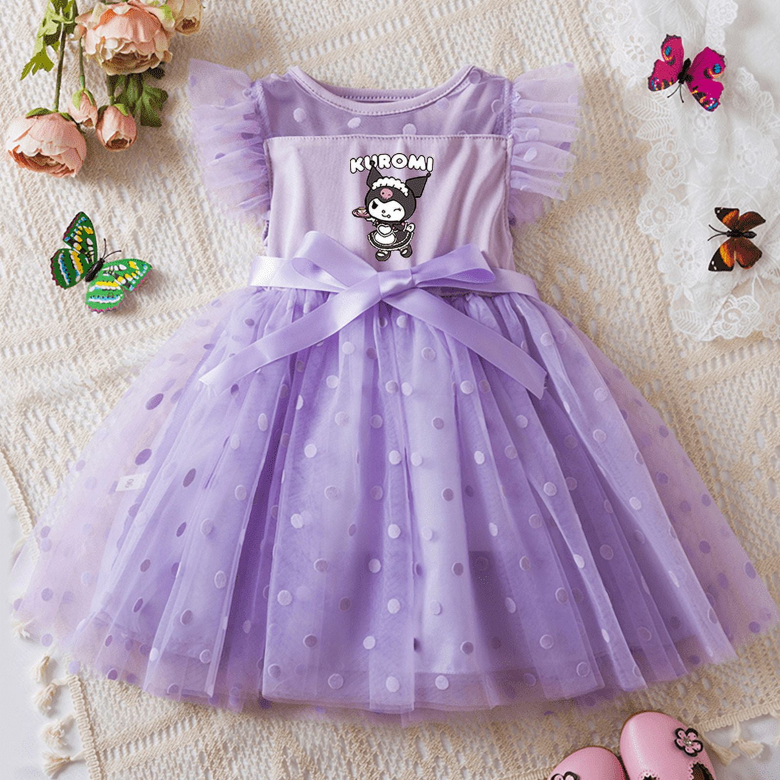Kuromi Dress Princess Mesh Skirt Summer Sleeveless Clothes Fancy ...