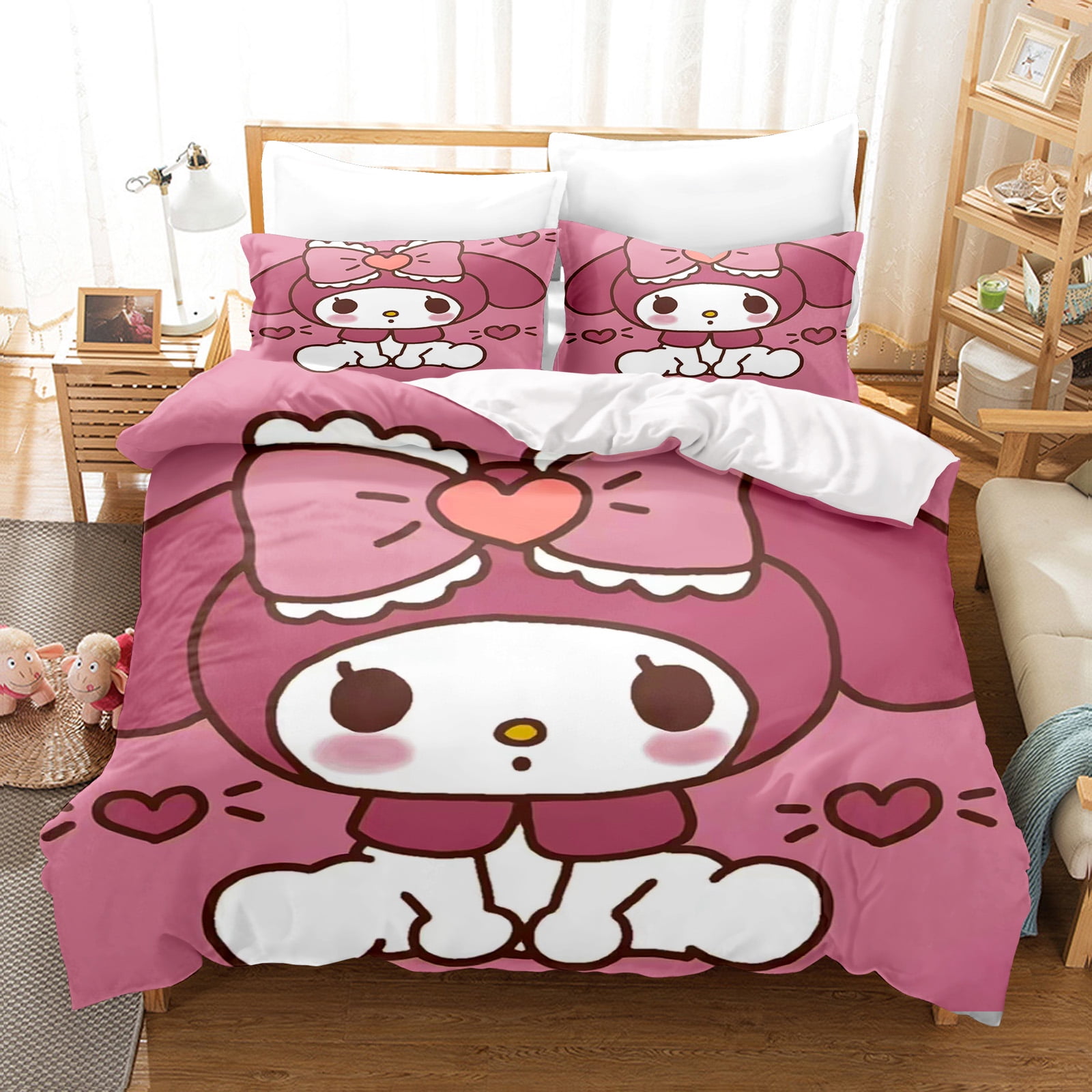 Kuromi Duvet Cover Set Bedding Comforter Sets Cute Printed Cartoon ...
