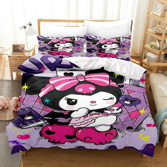 Kuromi Duvet Cover Set Bedding Comforter Sets King Size 3D Bedding Set ...
