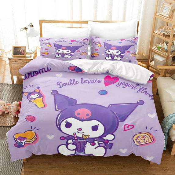 Kuromi Duvet Cover Set Bedding Comforter Sets King Size 3D Bedding Set ...