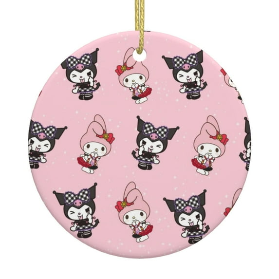 Kuromi E My Melody Christmas Ornament 2026,Ornaments for Christmas Tree ...