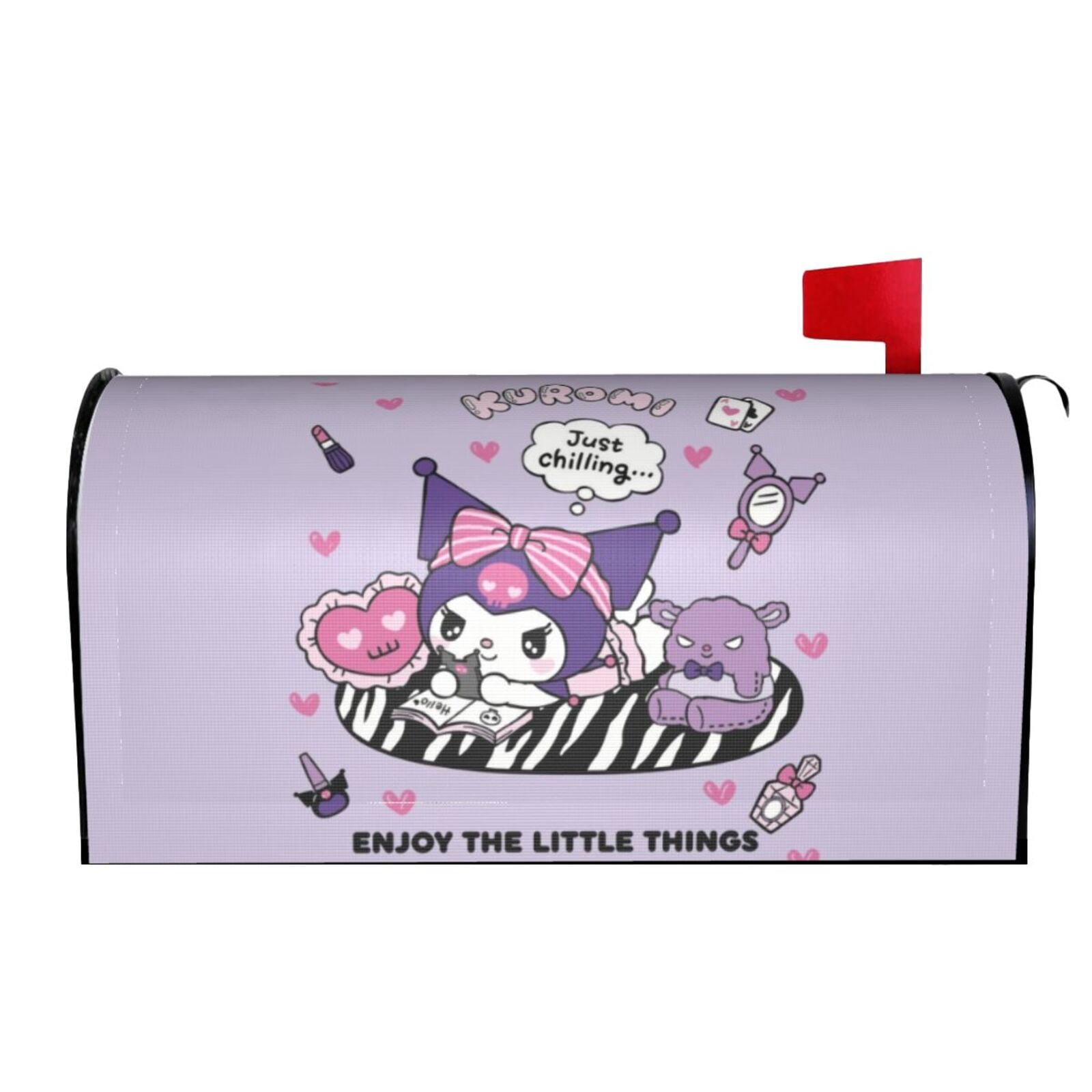 Kuromi Enjoy The Little Things Cartoon Character Mailbox Cover Magnetic ...