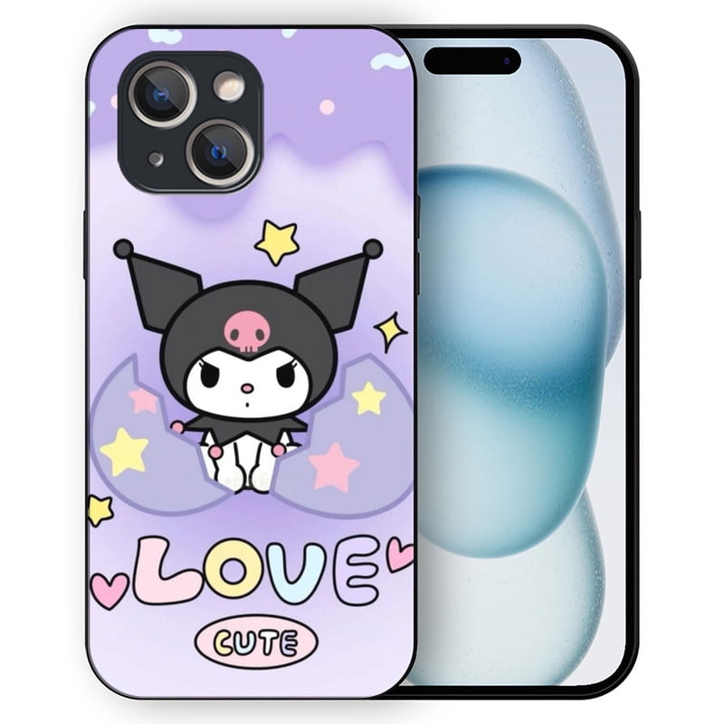 Kuromi Fan Phone Case,a print of Kuromi,made from TPU and Tempered ...