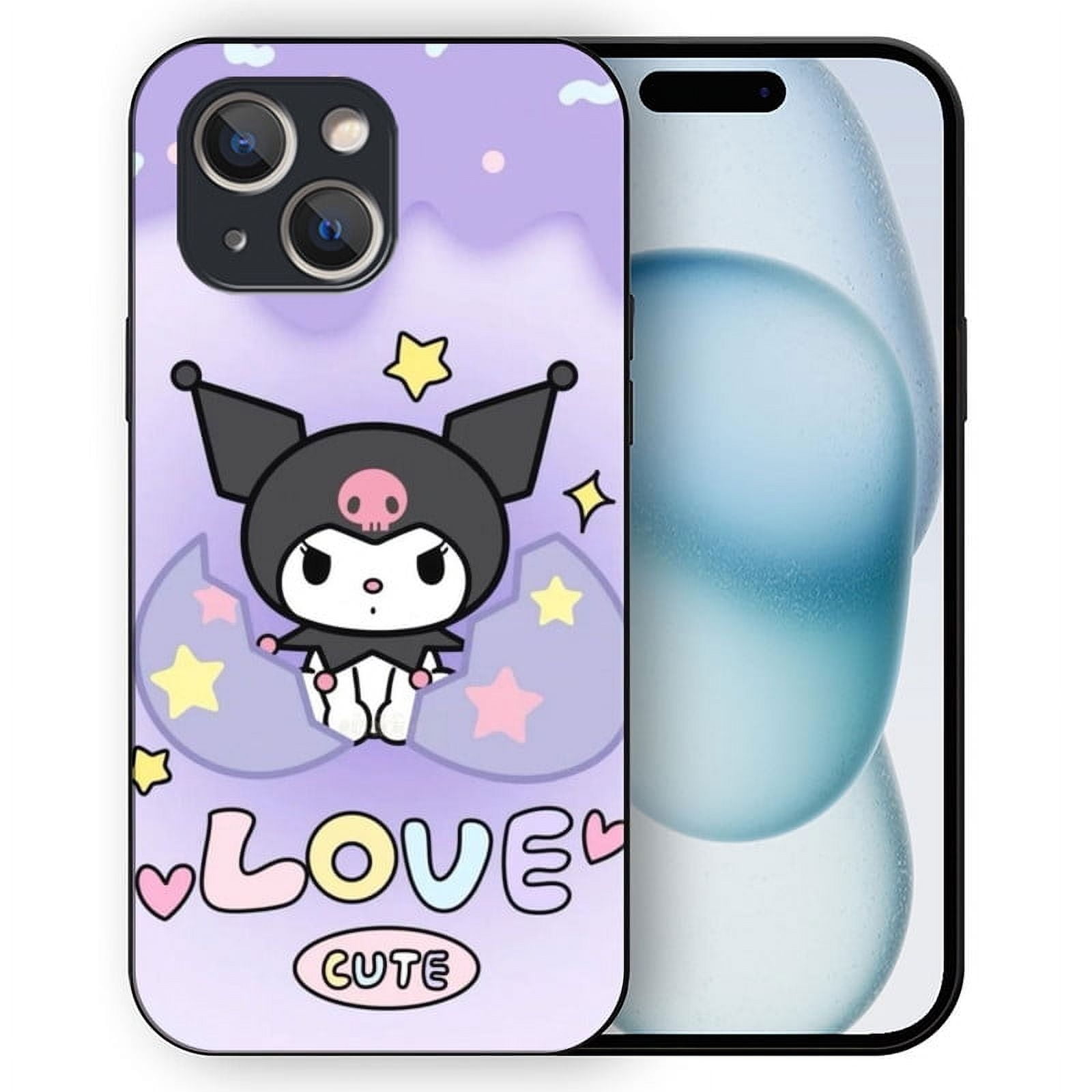 Kuromi Fan Phone Case,a print of Kuromi,made from TPU and Tempered ...
