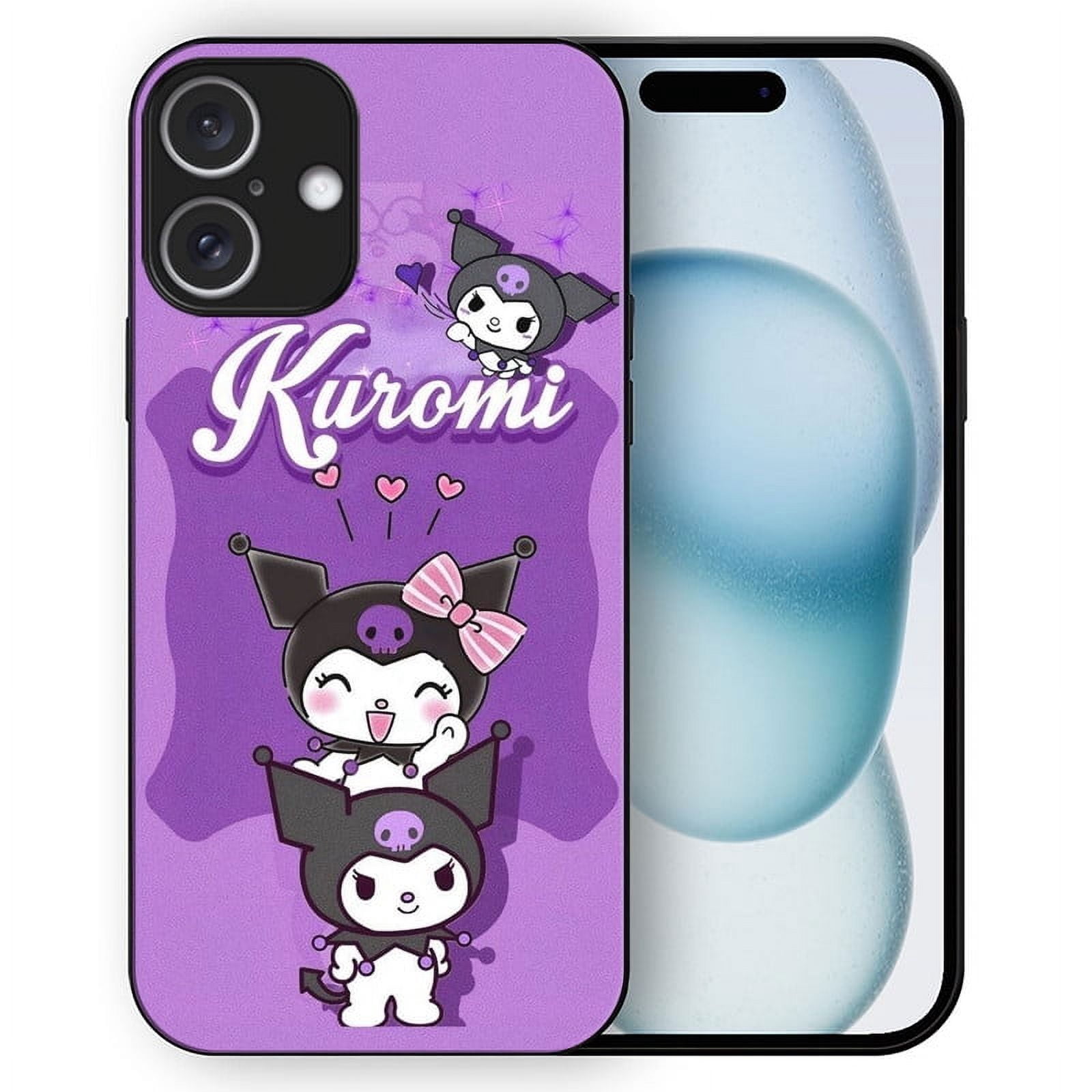 Kuromi Fan Phone Case,featuring a collage-style print of Kuromi,made ...