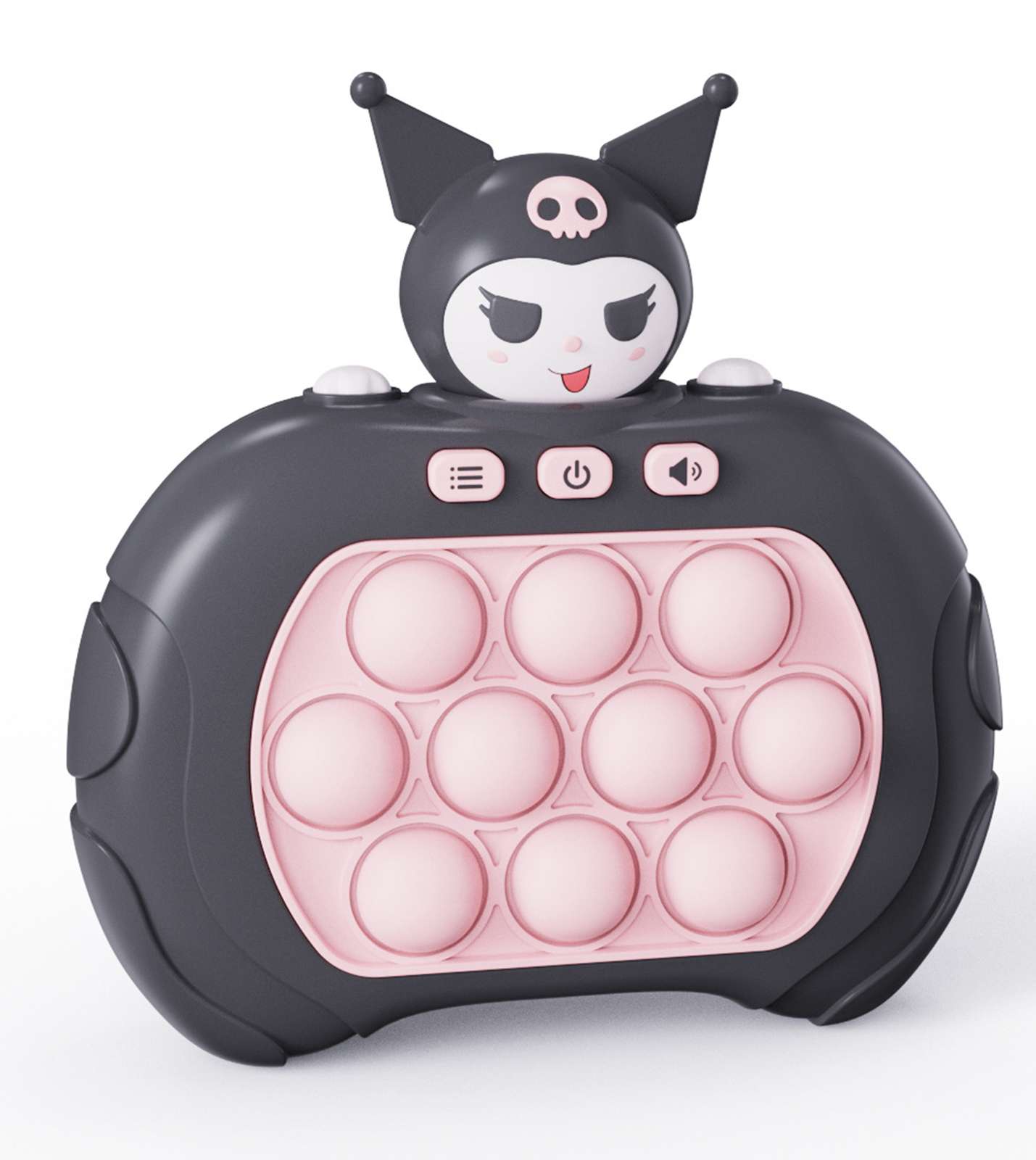 Kuromi Fast Push Game, Cute Anime Pop Fidget Light Up Bubble Handheld ...