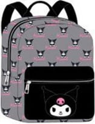 Kuromi Faux Leather 10" Mini Backpack - Gray - Walmart.com