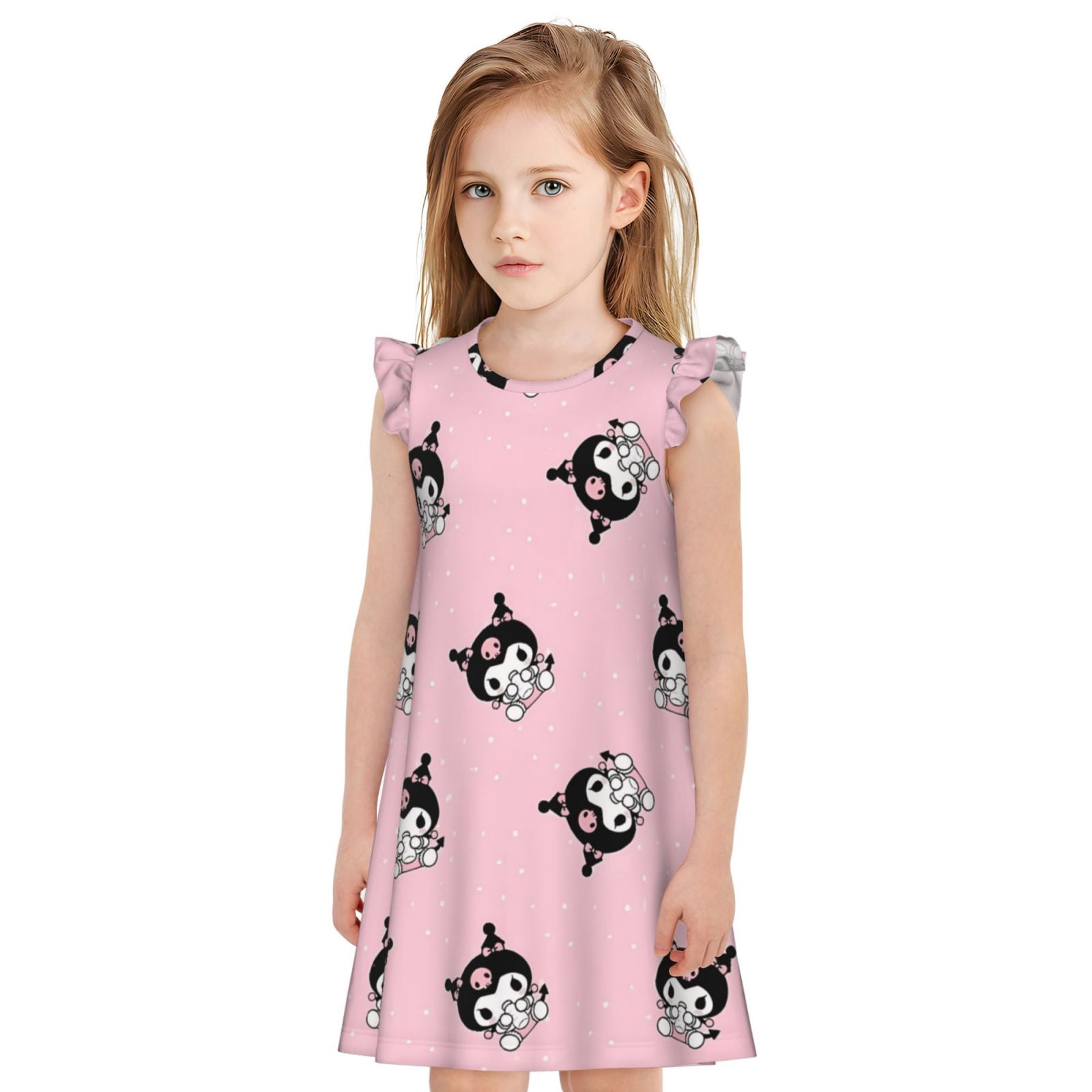 Kuromi Girls Nightgowns Casual Dress Sleepwear Soft Cute Pajamas for ...
