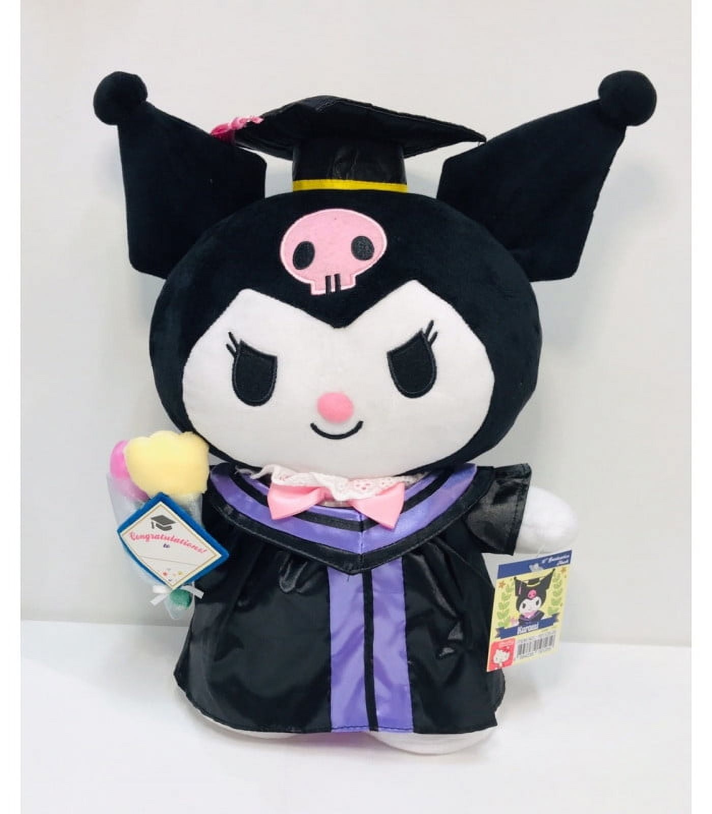 Kuromi Graduation Plush Cap 13 in - Walmart.com