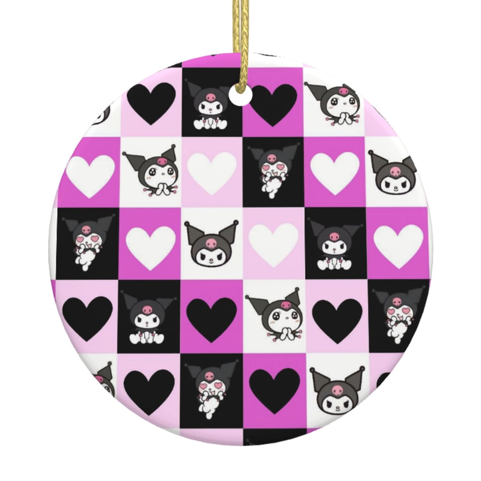 Kuromi Grid Christmas Ornaments,Christmas Tree Decorations,Christmas ...