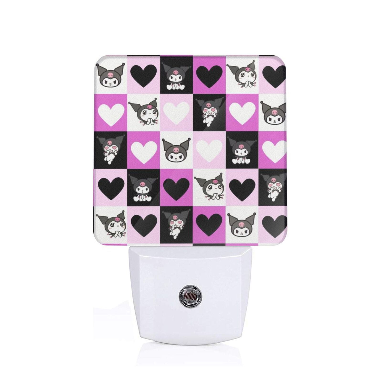 Kuromi Grid Night Light,Night Lights Plug into Wall,1 Pack LED Night ...