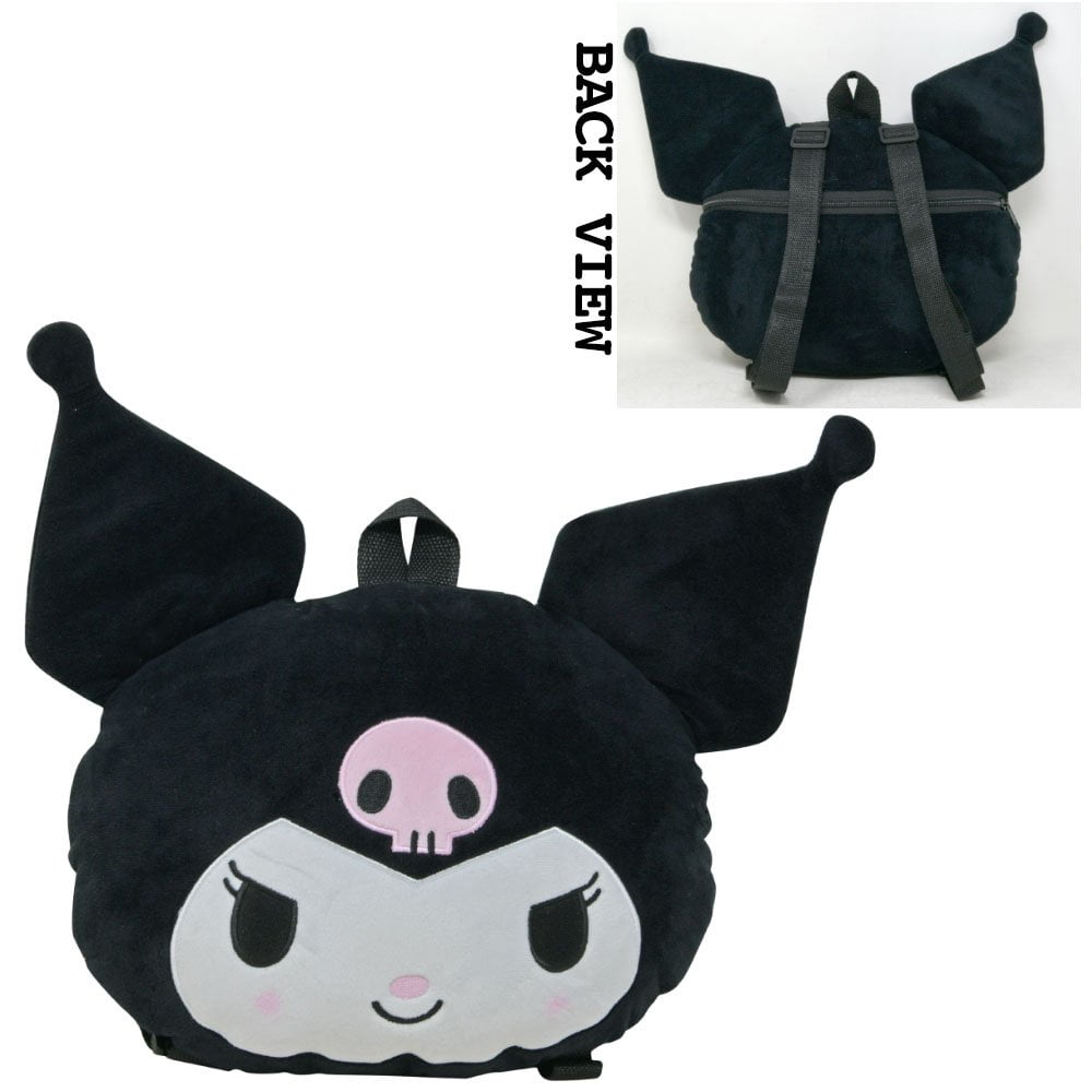 Kuromi Head Shaped Plush Backpack 10x13" - Walmart.com